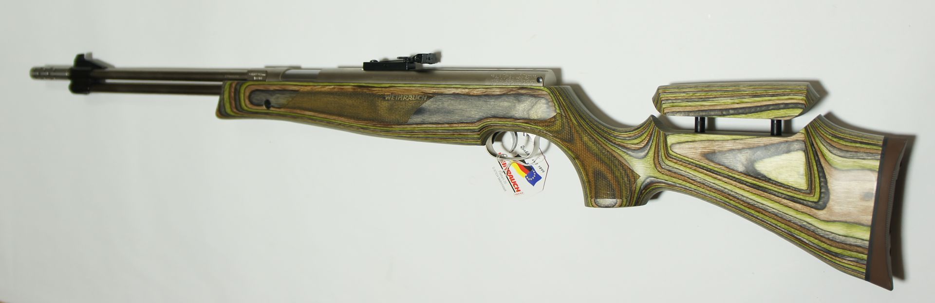 starkes, vernickeltes Luftgewehr HW 77 K mit Laufgewinde und ...